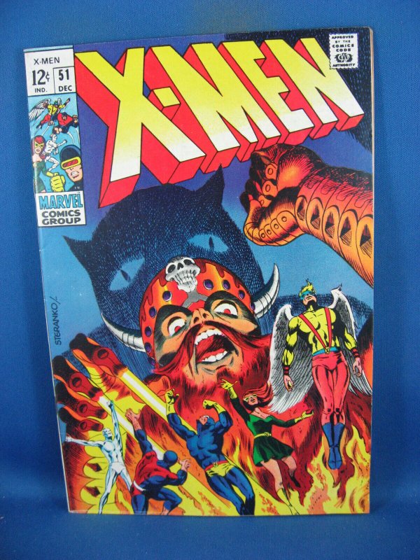 Uncanny X MEN 51 NM- Marvel 1968 Steranko | Comic Books - Silver Age ...