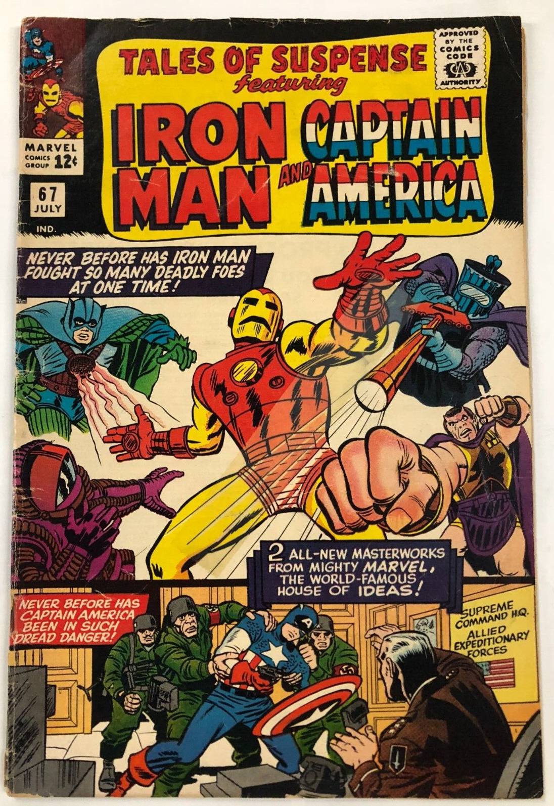 TALES OF SUSPENSE 67 (July 1965) VG bright colors, THE Marvel bullpen ...