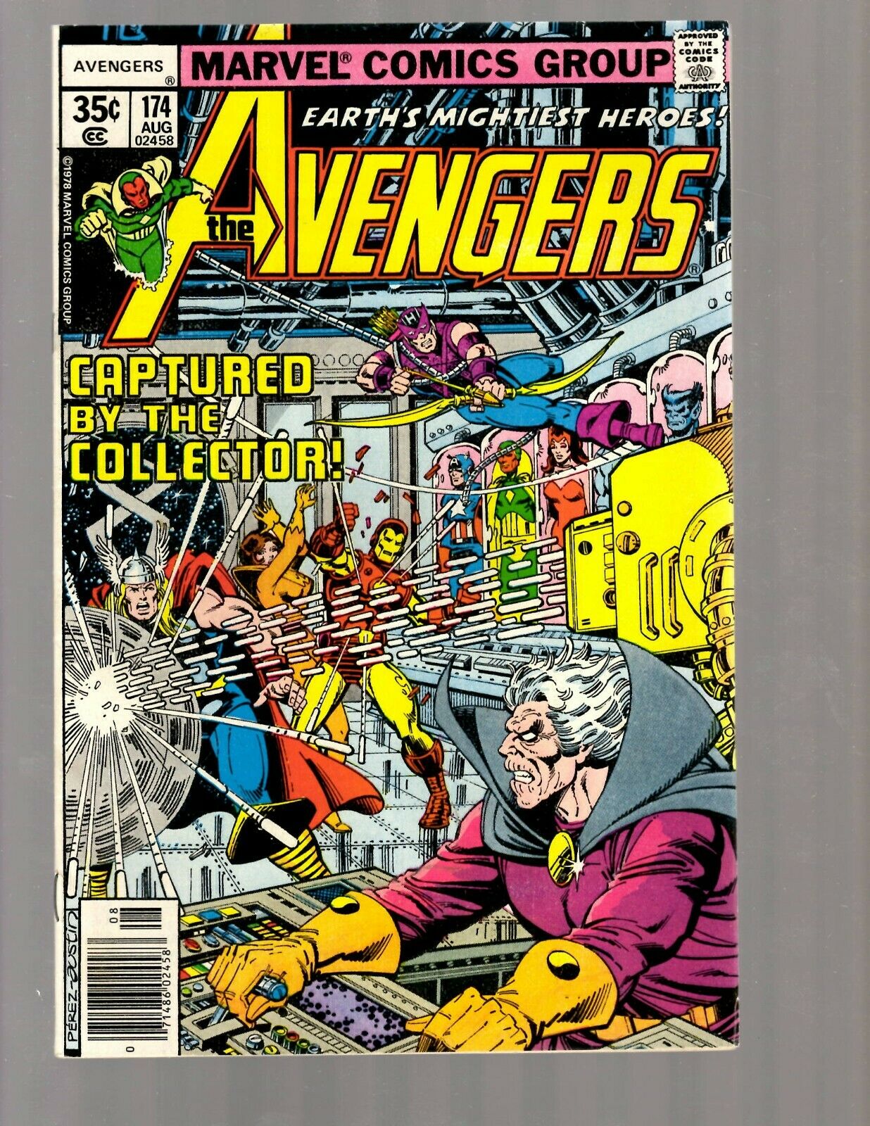 10 Avengers Marvel Comic Books # 171 174 175 176 177 178 179 180 182 ...