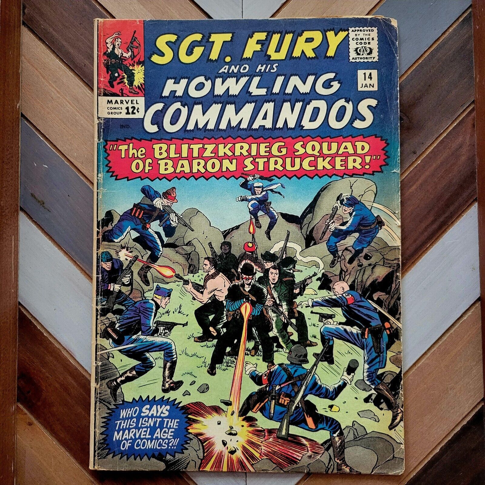 SGT Fury & Howling Commandos #14 VG Marvel 1963 Ist App Blitz Squad ...