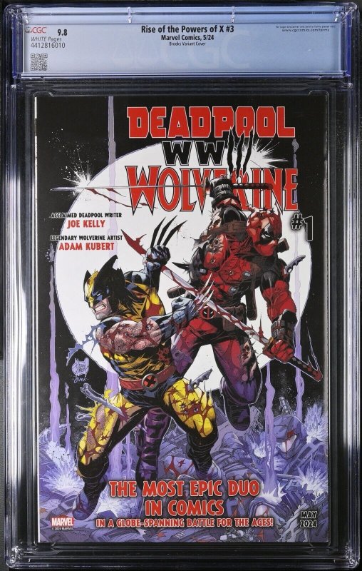 Rise of the Powers of X #3 CGC 9.8 Mark Brooks Gambit Headshot Var ...