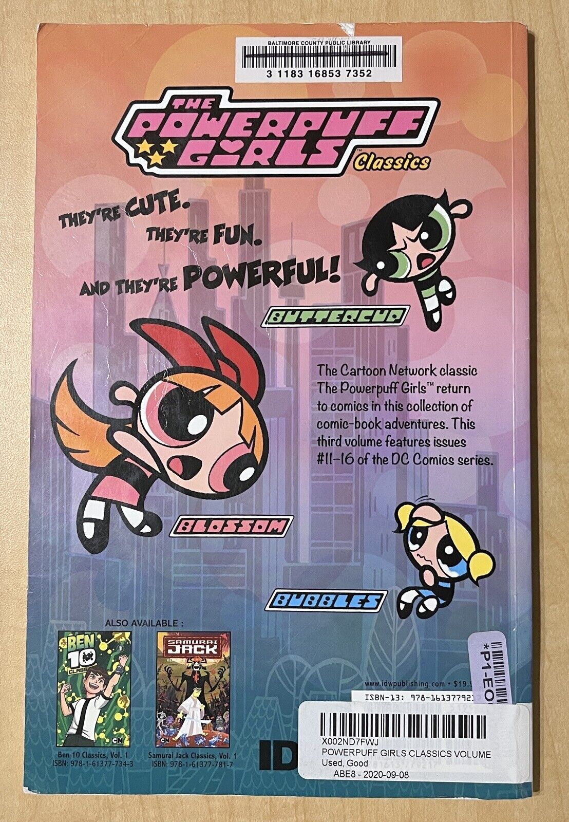 The Powerpuff Girls Classics TPB Vol 3 Pure Power IDW 2013 Low Grade ...