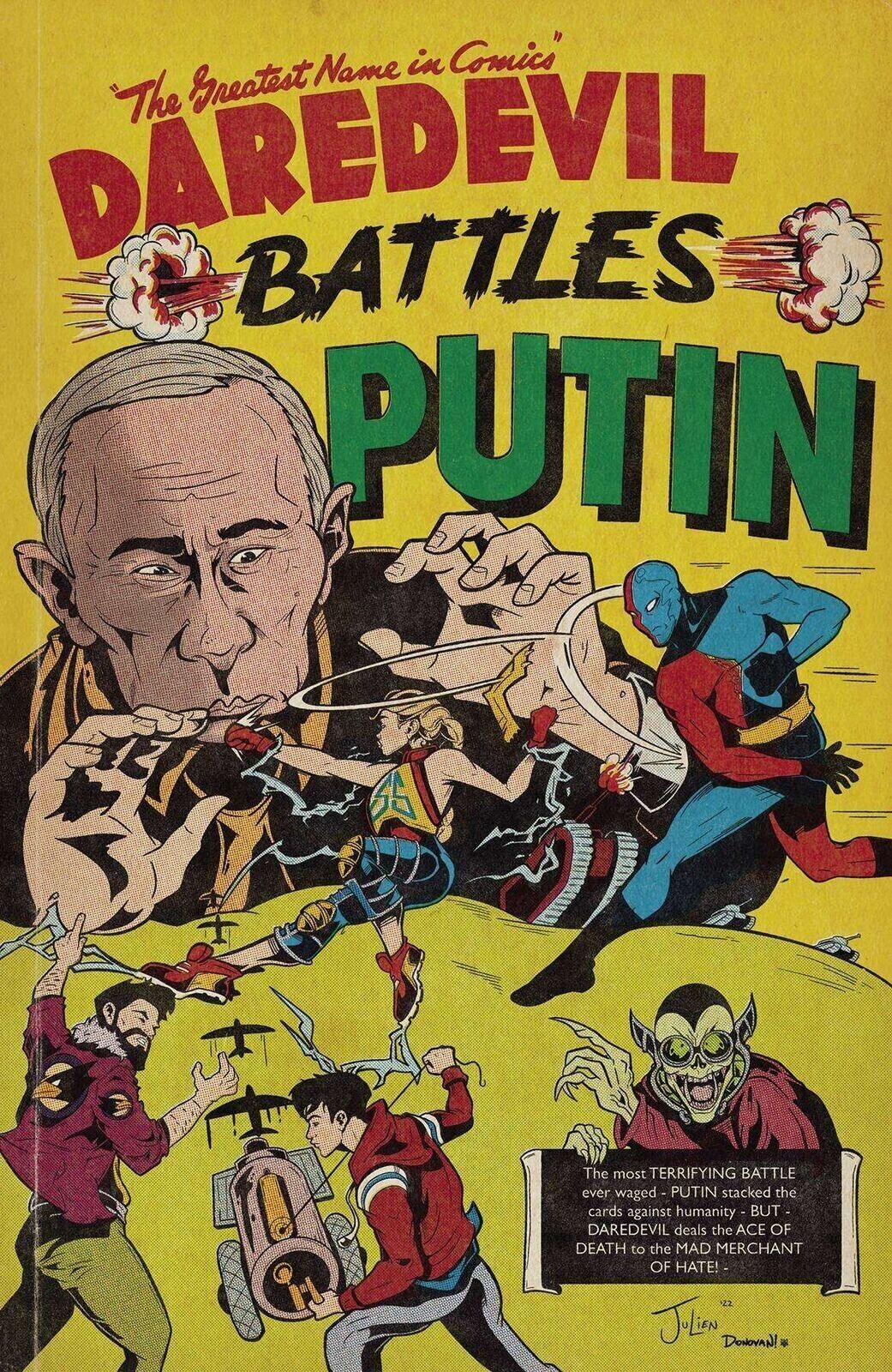 Greatest Name in Comics #1 Daredevil Battles Putin Cover C Comic House ...