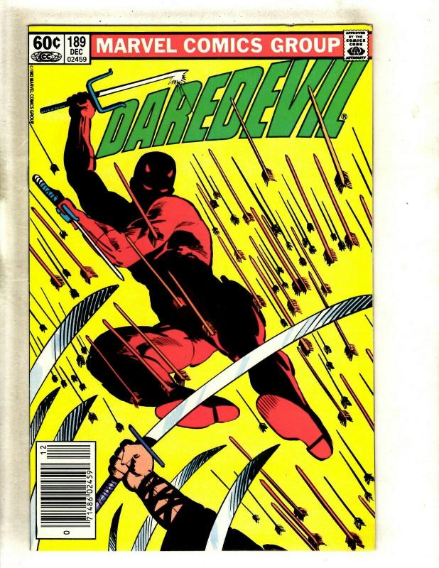 Daredevil # 189 VF/NM Marvel Comic Book Frank Miller Elektra Bullseye ...