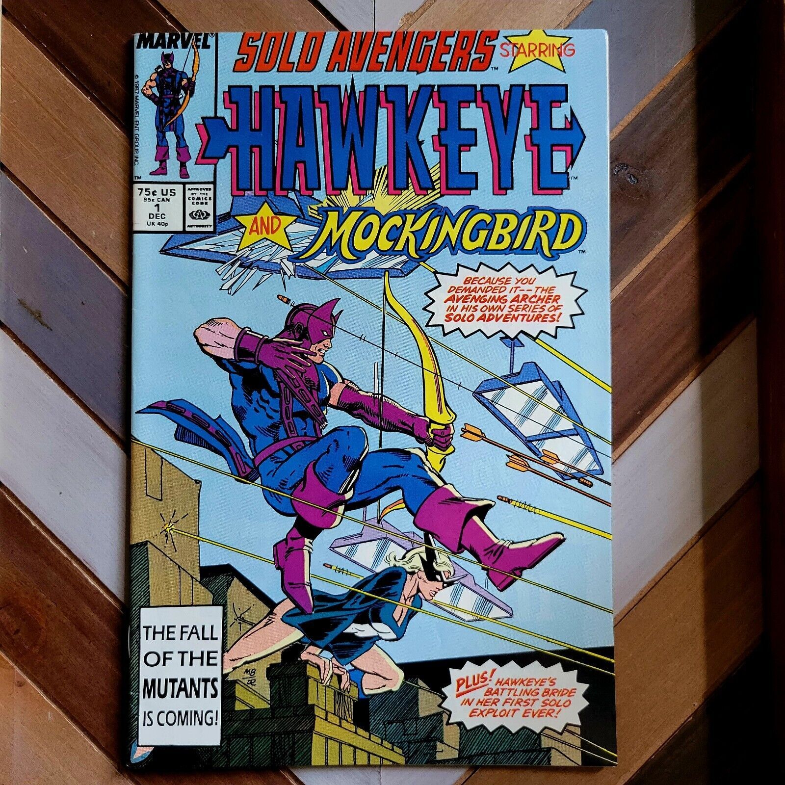 Solo Avengers: Hawkeye #1 & 2 (1987) Set of 2, Trick Shot Mockingbird ...