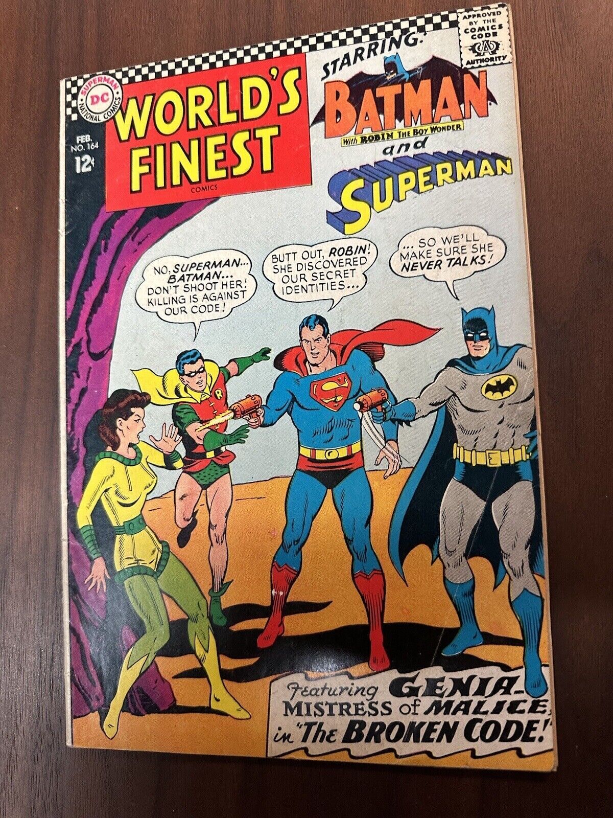 World's Finest #164 VG/FN Starring Superman and Batman (DC 1967 ...