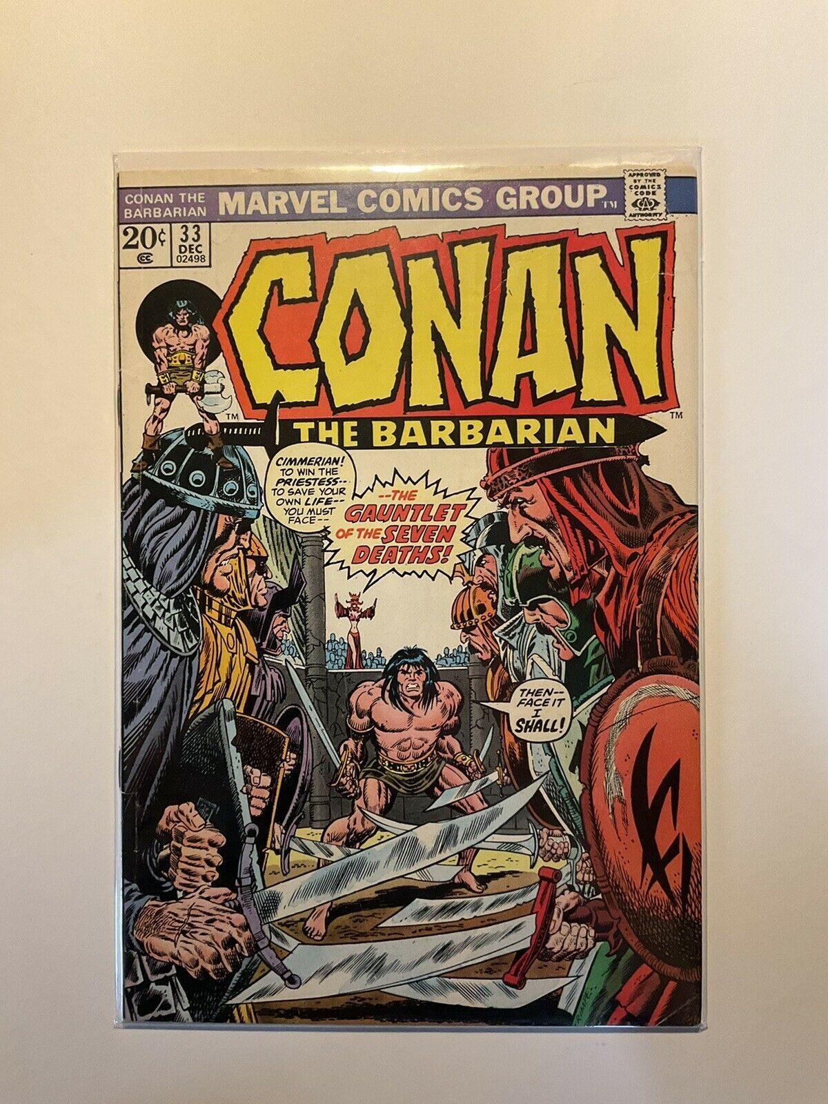 Conan The Barbarian 33 Very Good/Fine 5.0 Marvel | Comic Books - Bronze ...