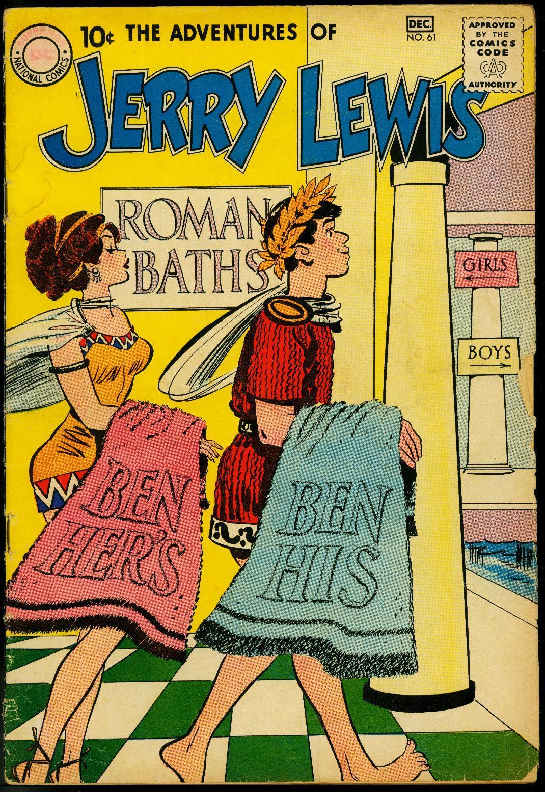 Adventures of Jerry Lewis #61 1960-Dc Comics-Roman Bath VG | Comic ...