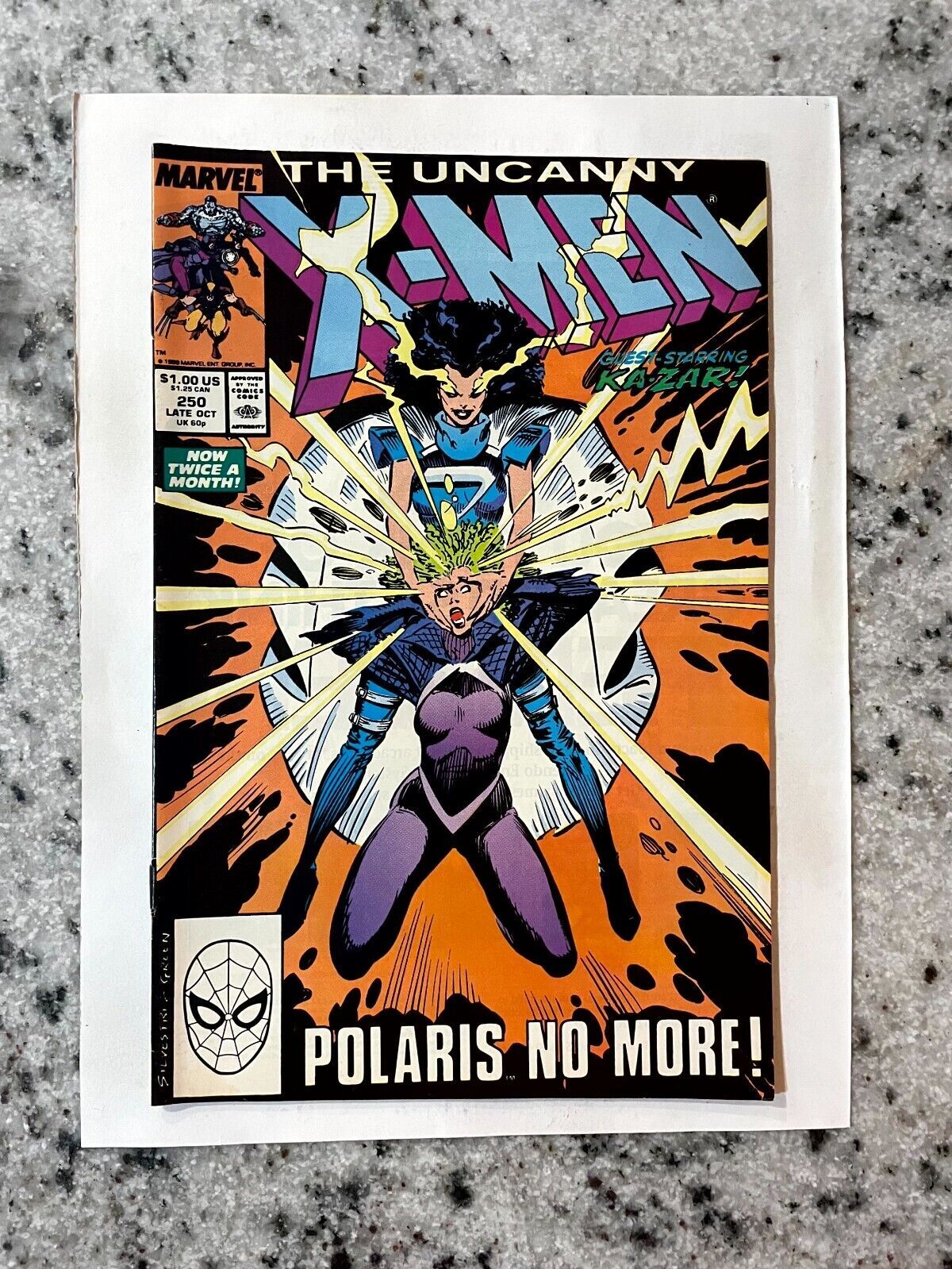 Uncanny X-Men # 250 NM Marvel Comic Book Wolverine Storm Cyclops Beast ...