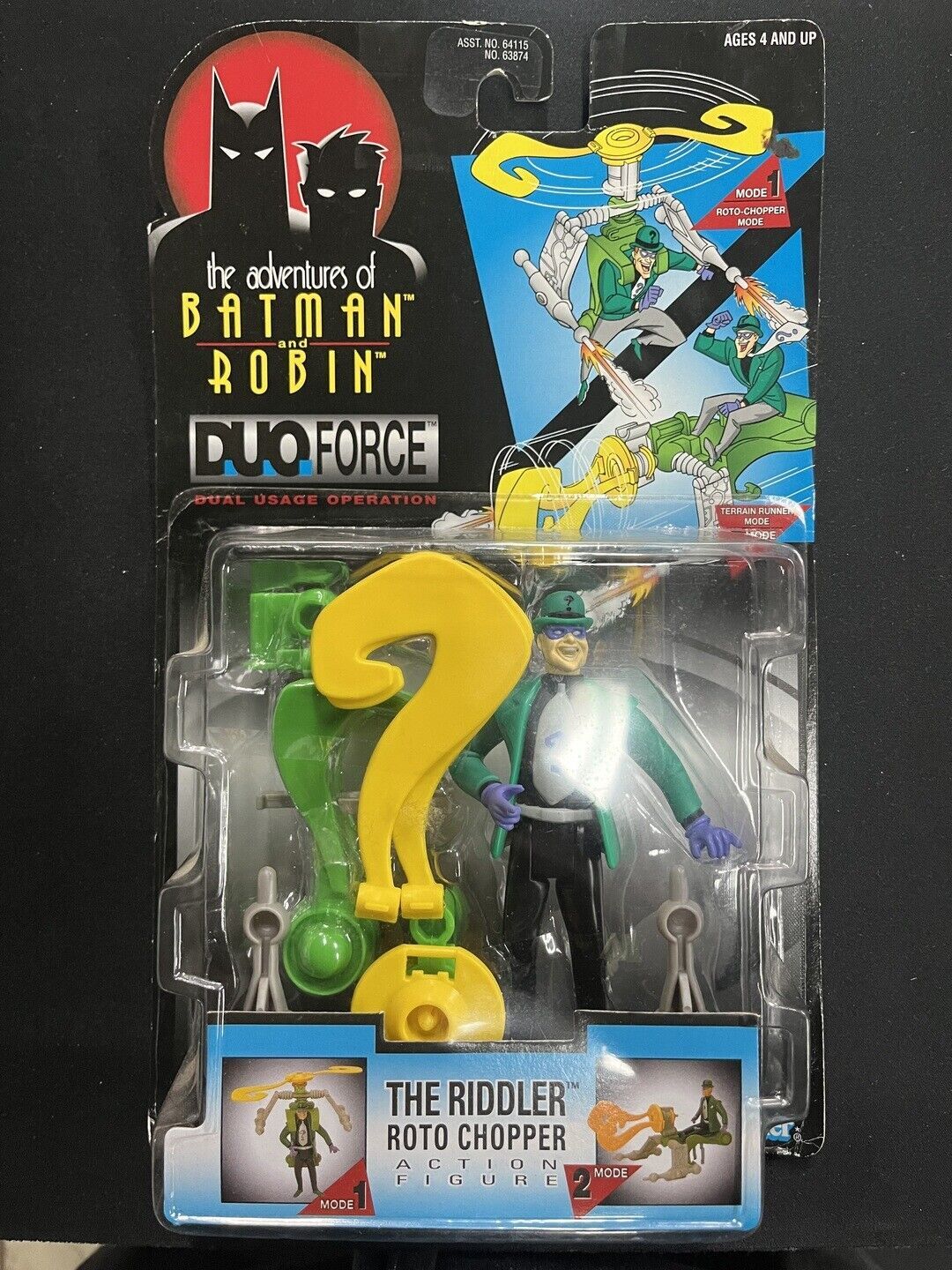 Adventures of Batman and Robin Duo Force Riddler Roto Chopper Kenner ...