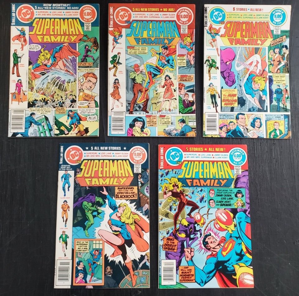 The Superman Family (1974) #'s 164-222 Complete Lot Supergirl Lois Lane ...