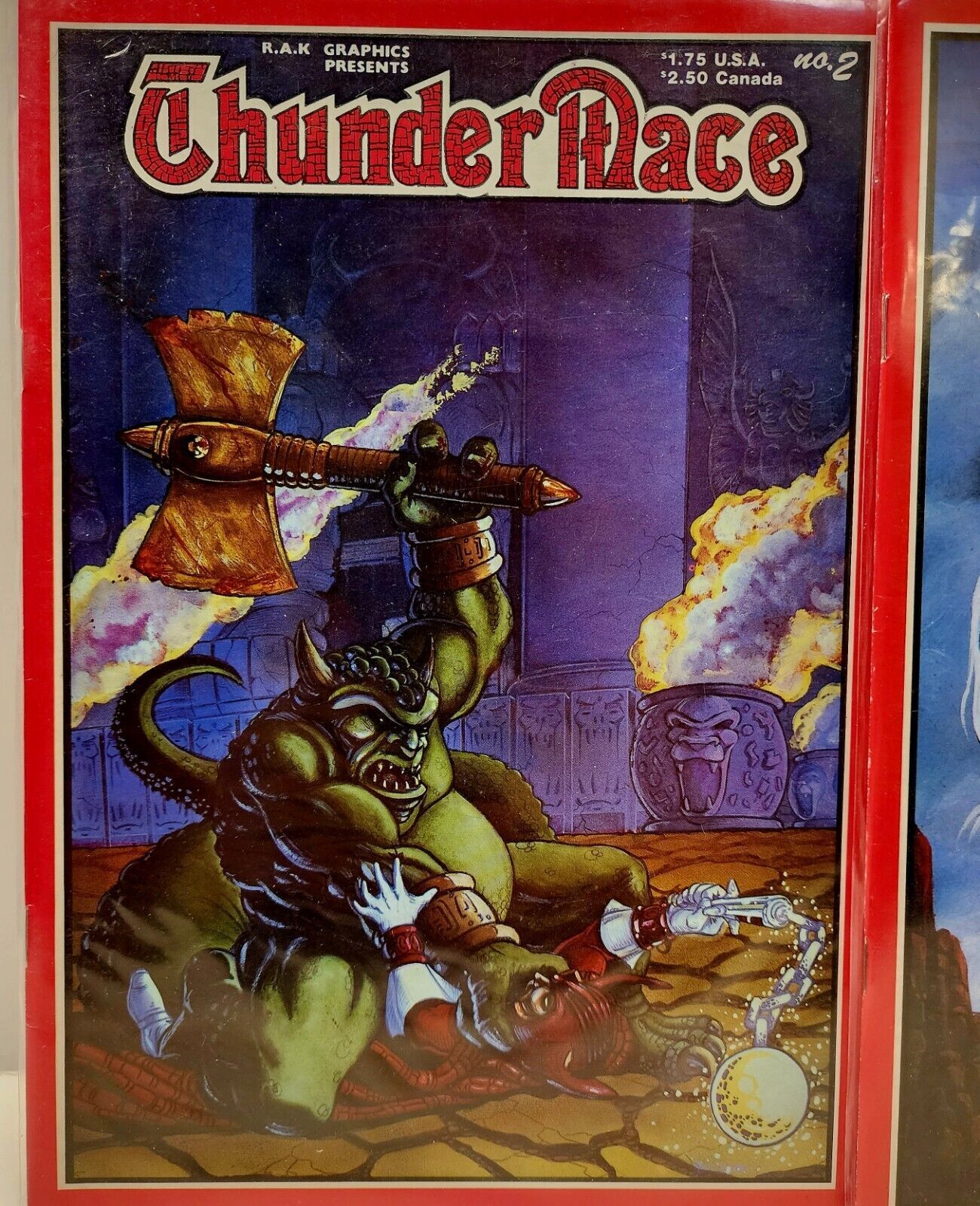 1987 SIGNED RAK Comics Thunder Mace #2 and #3 Vintage Bob Kraus ...