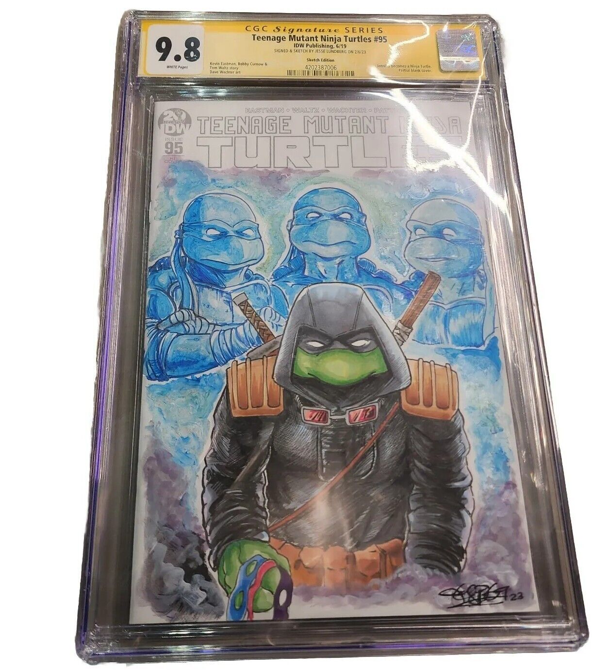 Teenage Mutant Ninja Turtles #95 Custom Sketch CVR Last Ronin Jesse ...