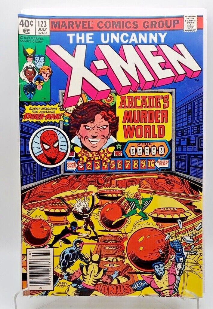 X-MEN #123 (1979) Spider-Man, Arcade, Miss Locke & Colleen Wing Appear ...
