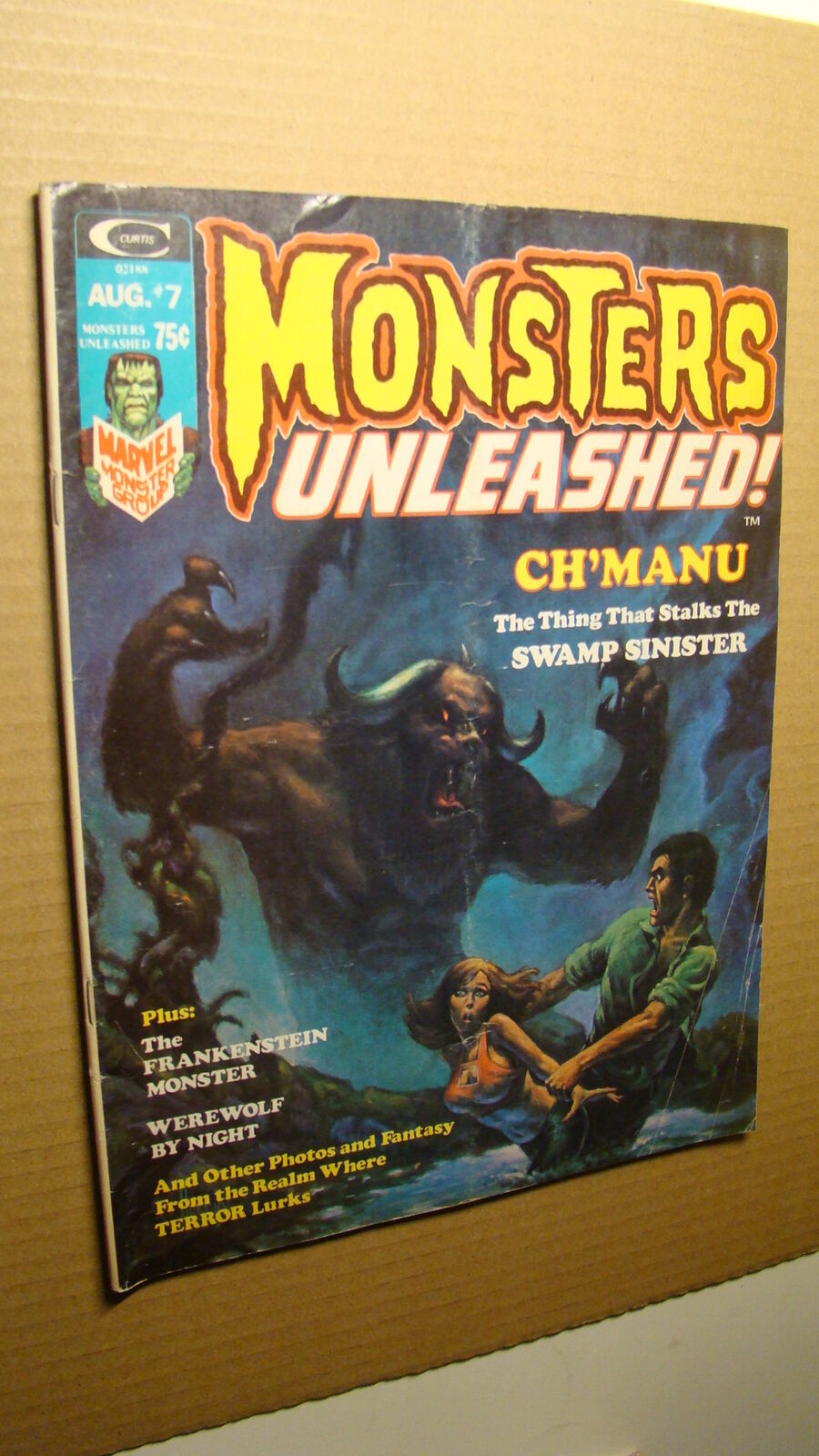 Monsters Unleashed 7 *Nice* Man-Thing Frankenstein Creepy Eerie Famous ...