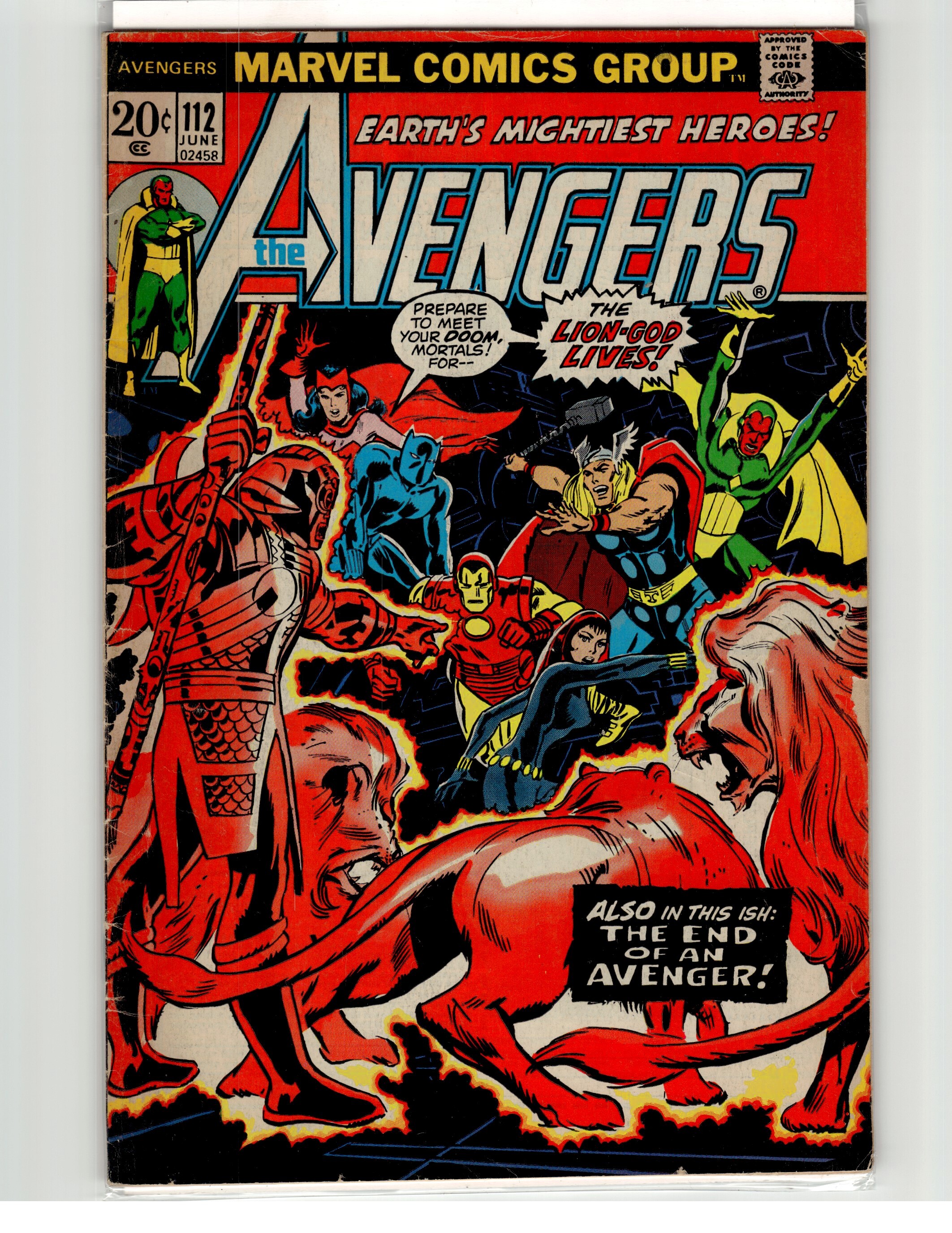 The Avengers #112 (1973) The Avengers [Key Issue] | Comic Books - Bronze Age, Marvel, Avengers ...