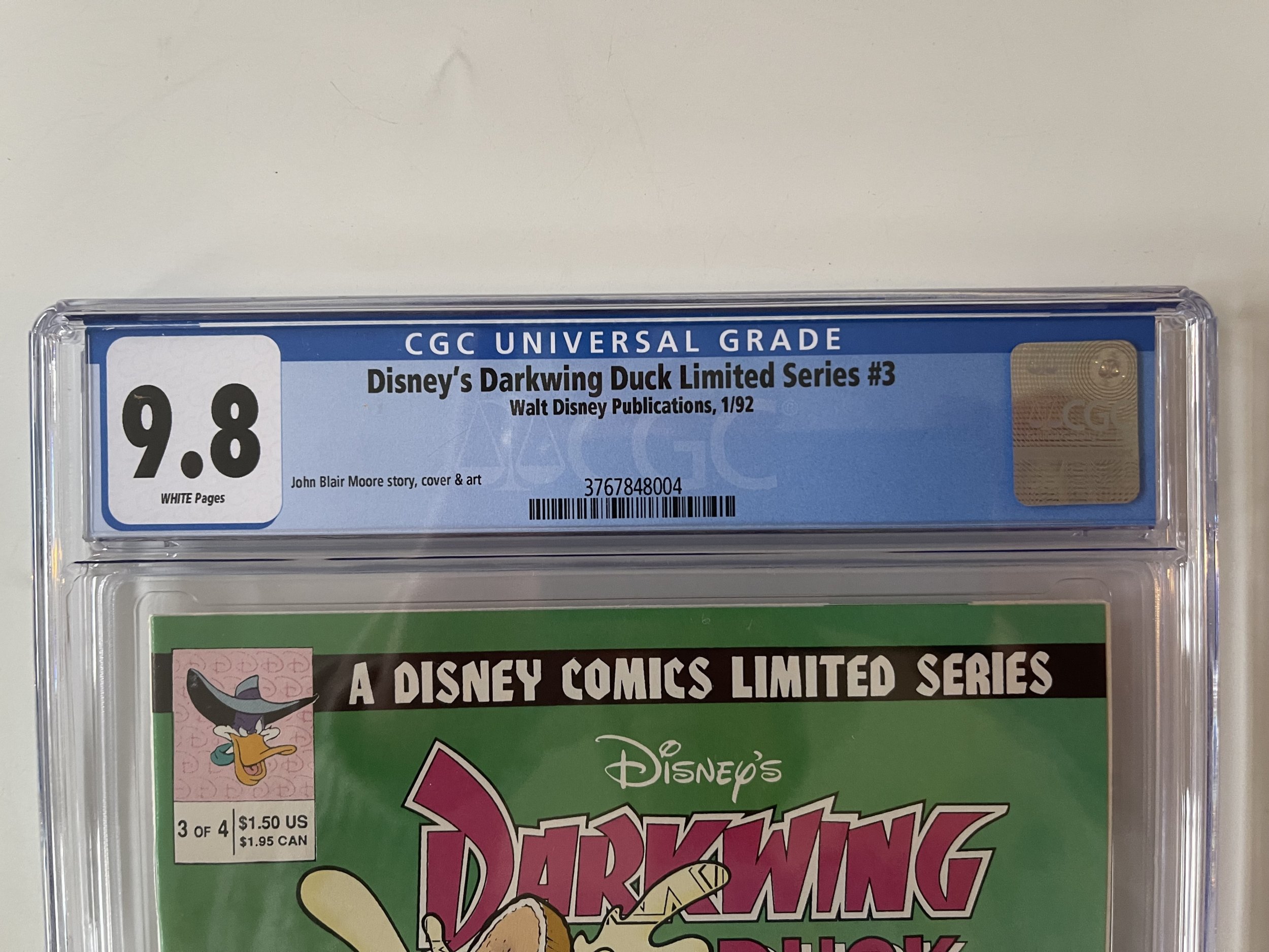 Disneys DARKWING DUCK Limited Series 3 CGC 9.8 Taurus Bulba Gosalyn ...