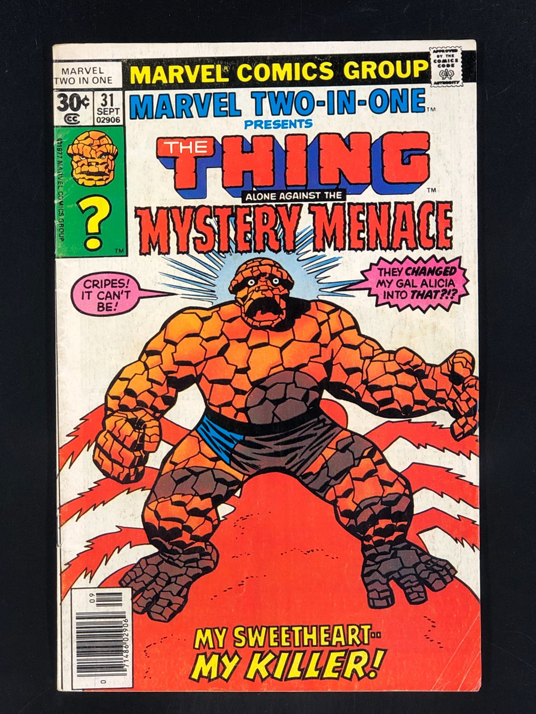 Marvel Two-in-One #31 (1977) The Thing Alone Against the Mystery Menace? | Comic Books - Bronze ...