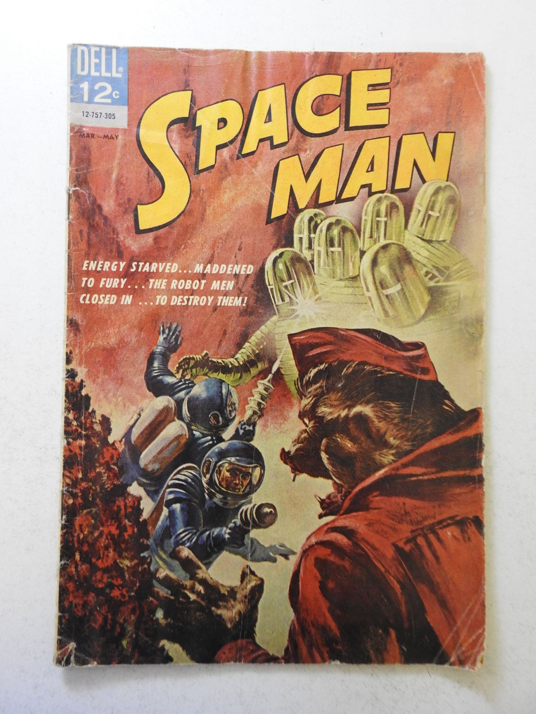 Space Man #4 (1963) GD/VG Condition moisture stains | Comic Books ...