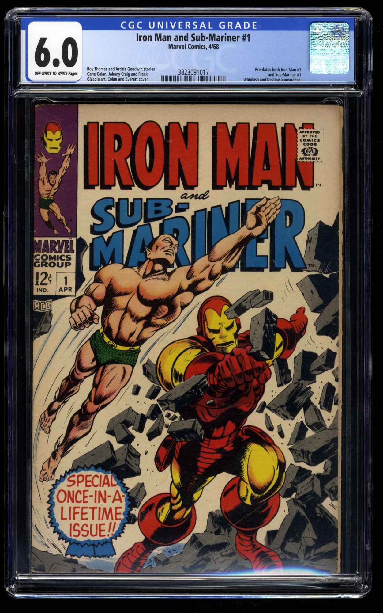 Iron Man and Sub-Mariner #1 CGC FN 6.0 Off White to White | Comic Books ...