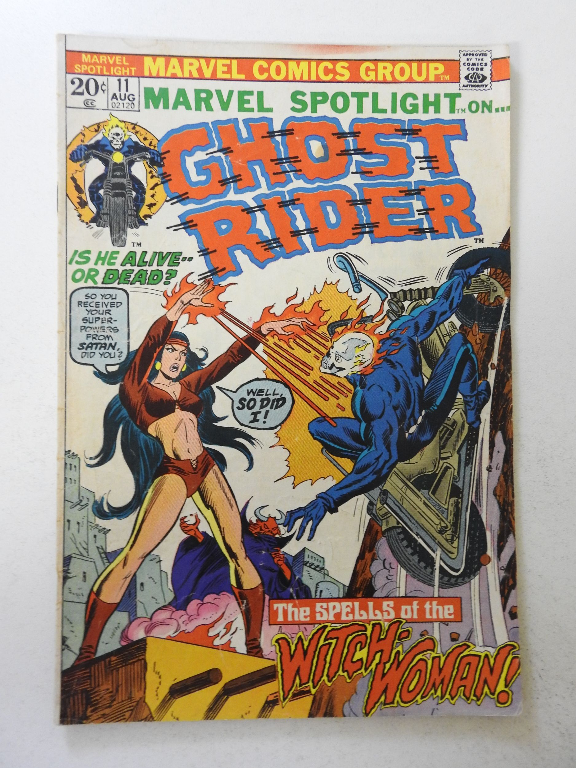 Marvel Spotlight #11 (1973) GD/VG Condition moisture stain | Comic ...