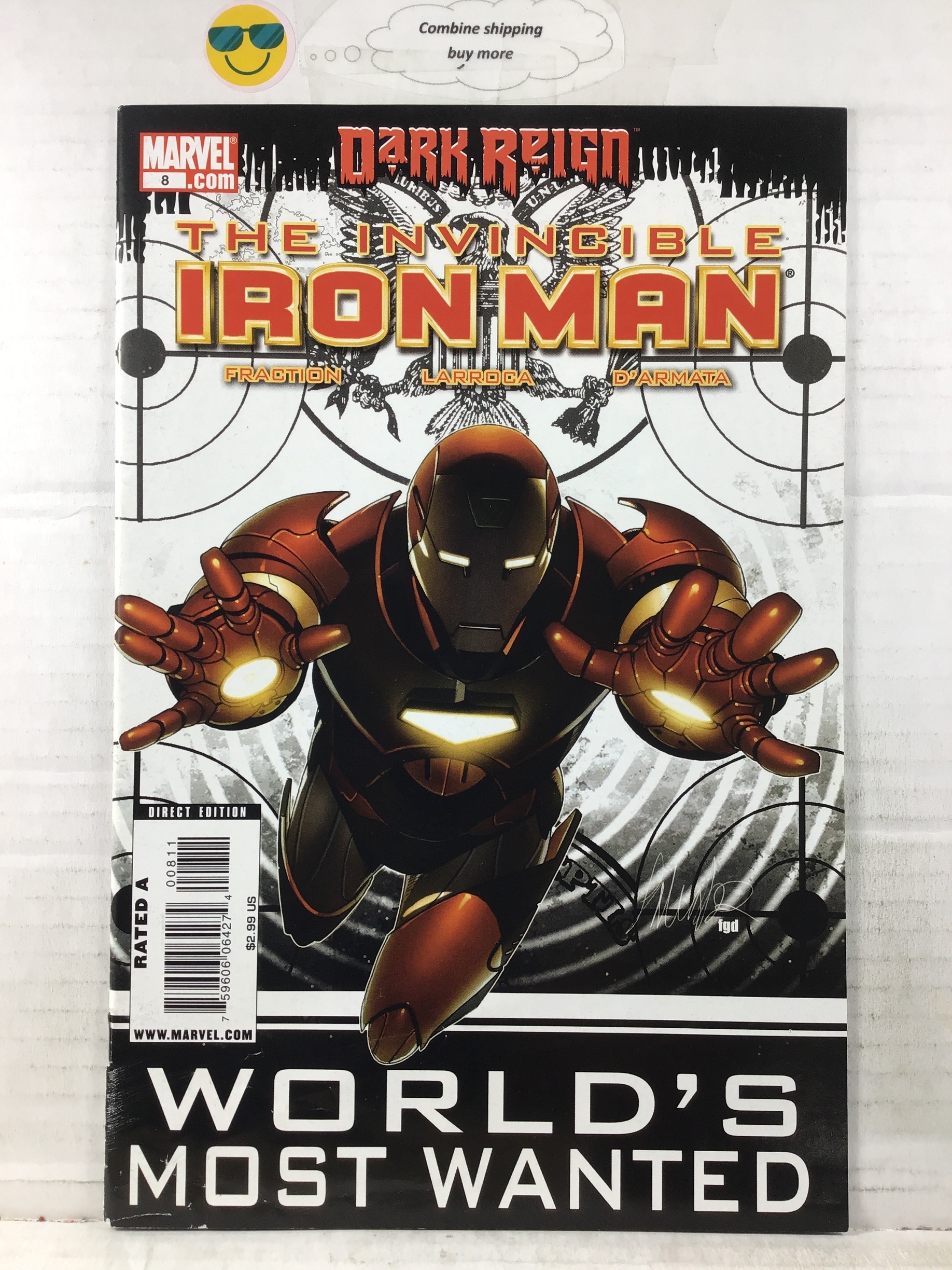 Invincible Iron Man #8 Dark Reign (2009) | Comic Books - Modern Age ...
