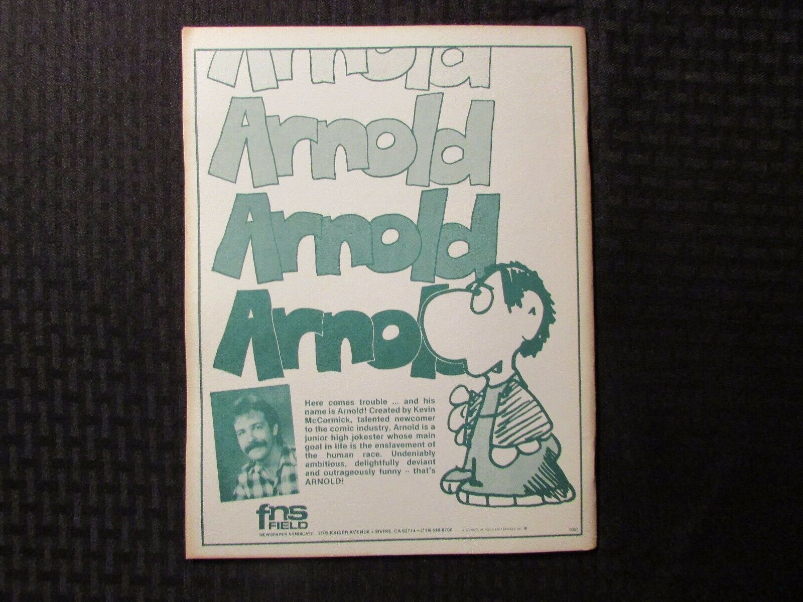 1982 CARTOONIST PROfiles Magazine #56 FVF 7.0 Fran Matera Bruce Lee ...