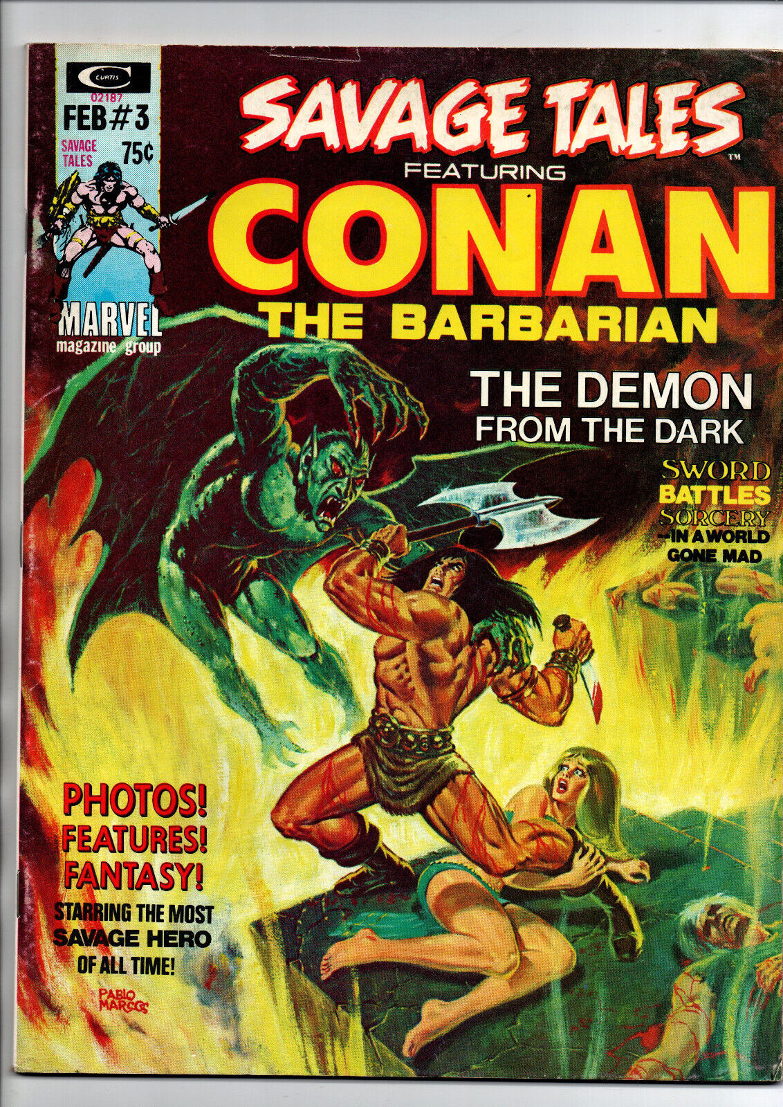 The Savage Tales #3 - Conan the Barbarian - Barry Windsor Smith - 1974 ...