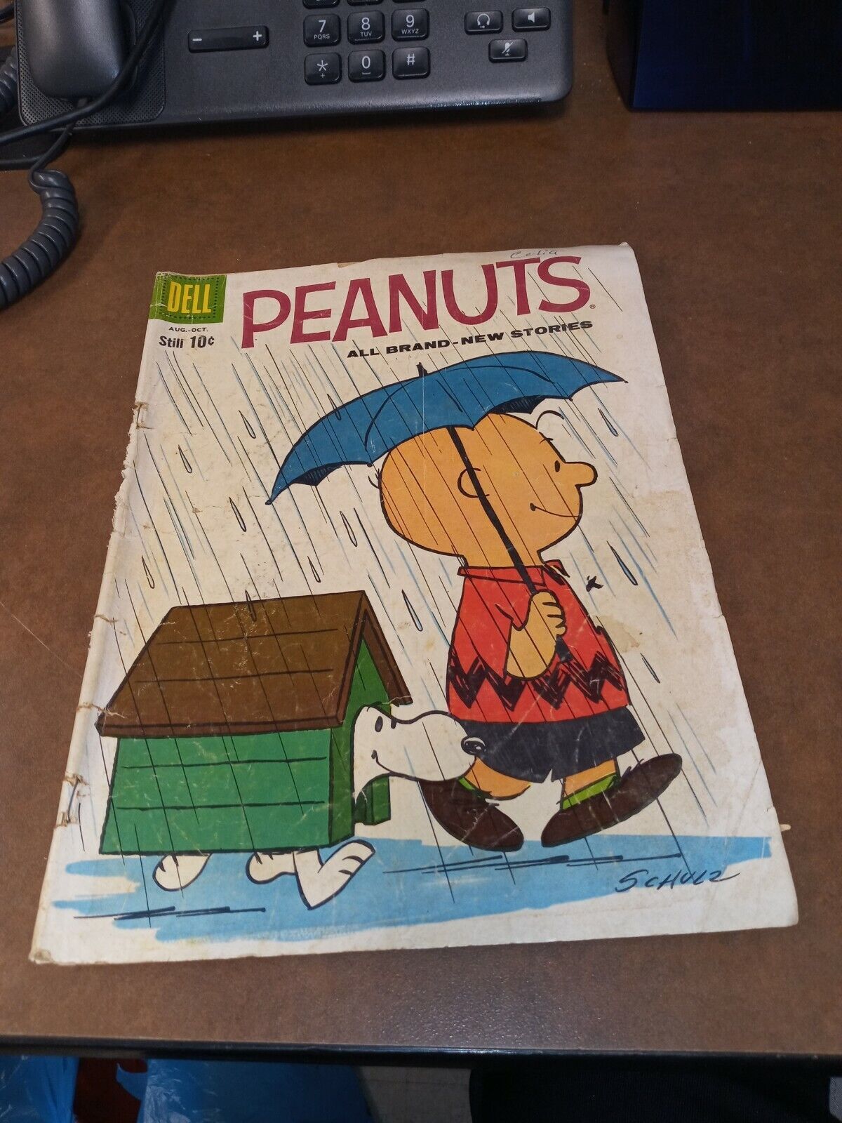 PEANUTS #6 silver age 1960 DELL, SNOOPY, CHARLIE BROWN, CHARLES SCHULZ ...