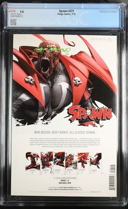 Spawn #221 CGC 9.8 2012 Image Amazing Fantasy #15 Cover Homage Todd ...