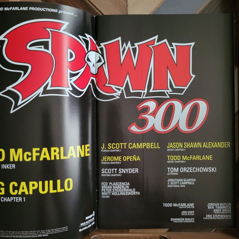 SPAWN #300 NM- (Image 2019) Exclusive B&W "Signing Day" Todd McFarlane cover | Comic Books ...