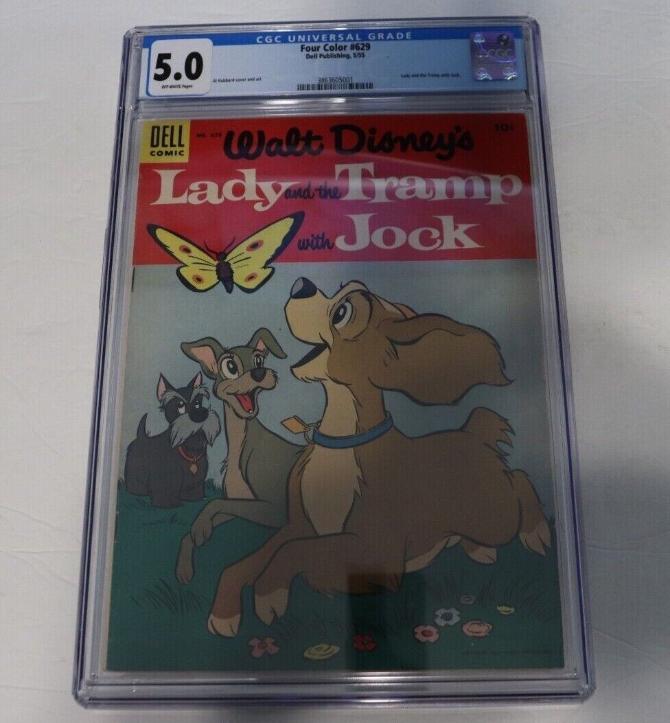 Dell Four Color #629 1st Lady and the Tramp w/Jock Golden Age Comic CGC ...