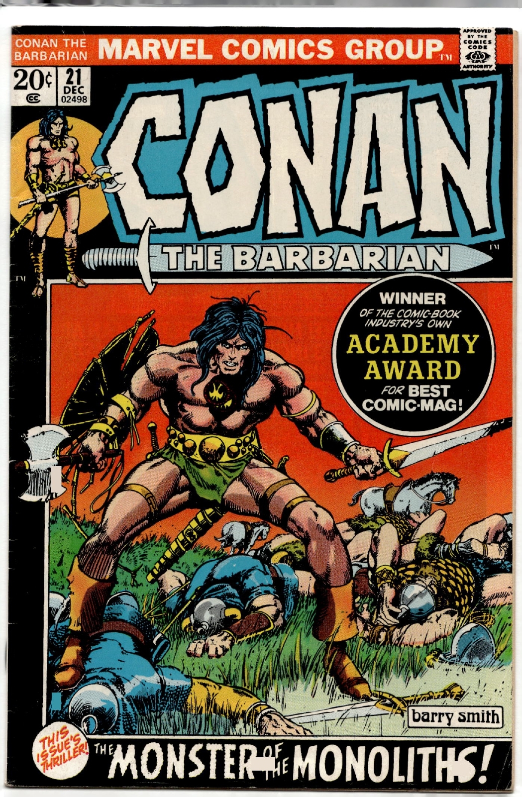 Conan the Barbarian #21 (1972) Conan | Comic Books - Bronze Age, Marvel ...