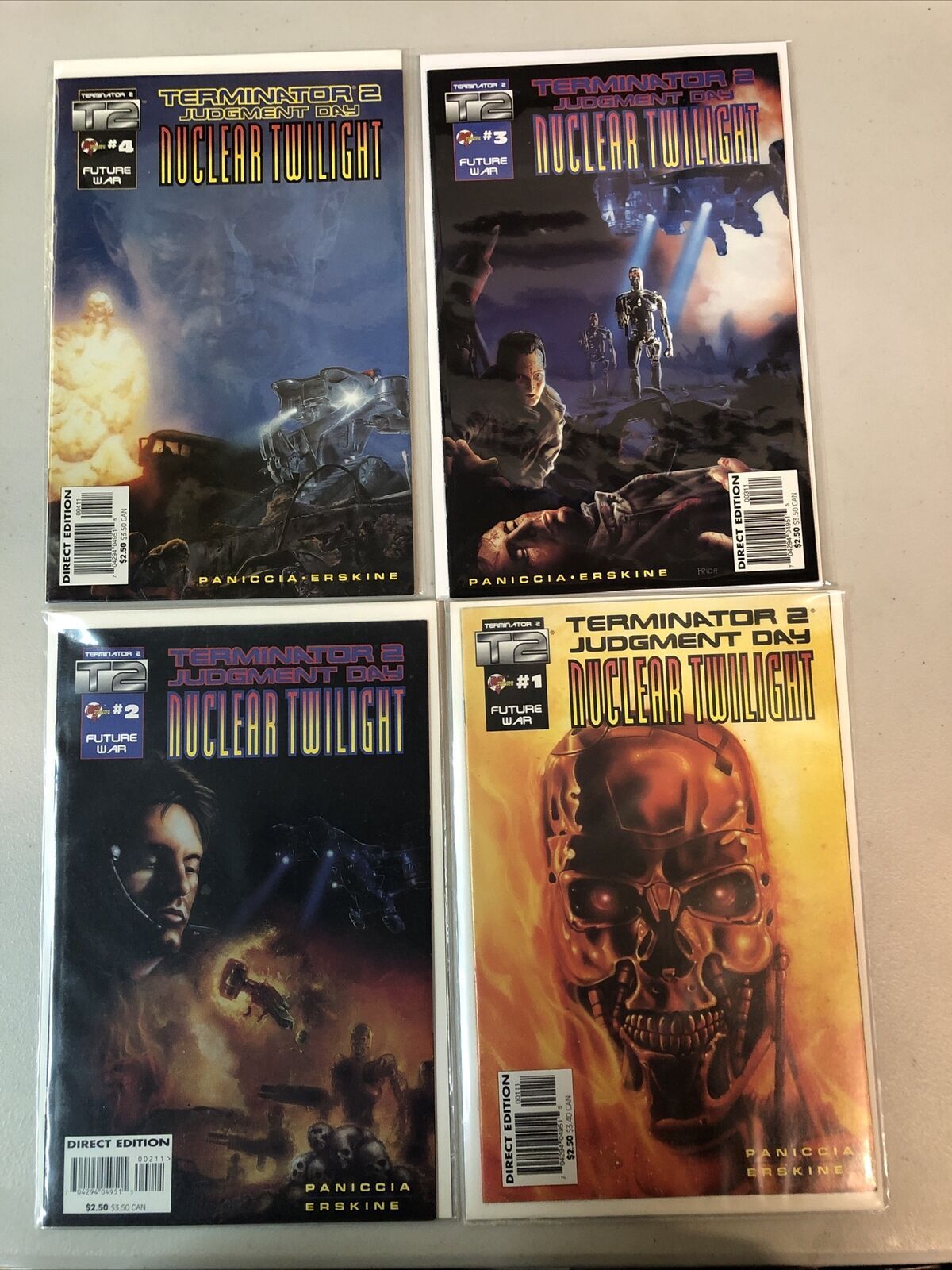 Terminator 2 Judgment Day Nuclear Twilight (1991) #1 2 3 4 Complete Set ...
