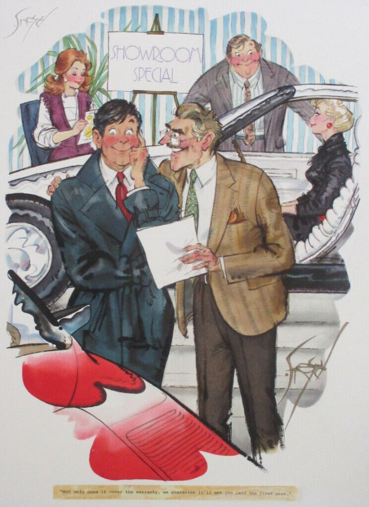 Doug Sneyd Signed Original Art Unpublished 1987 Playboy Cartoon Gag ...