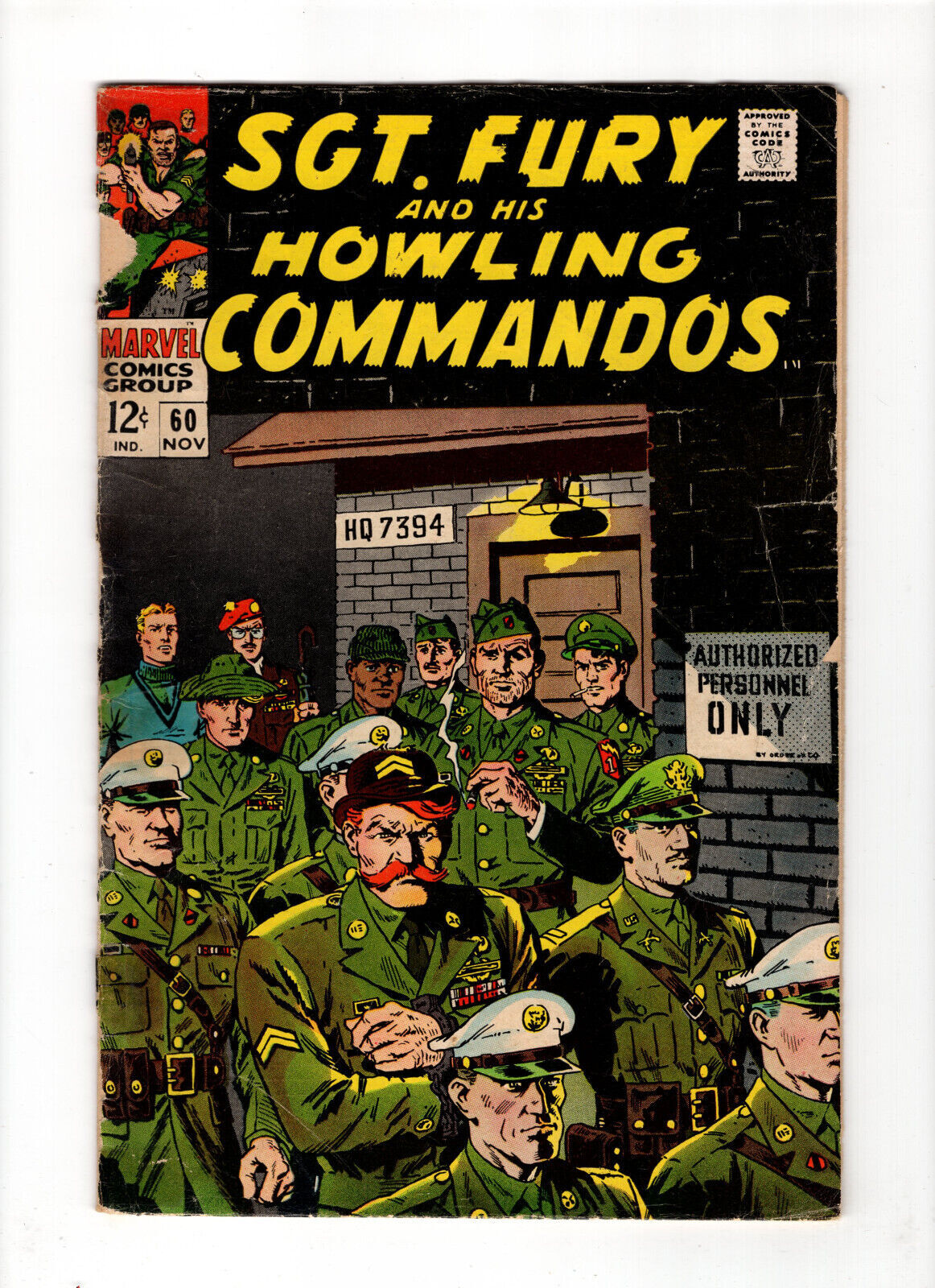 Sgt. Fury & The Howling Commandos #60 (1968, Marvel Comics) Low Grade ...