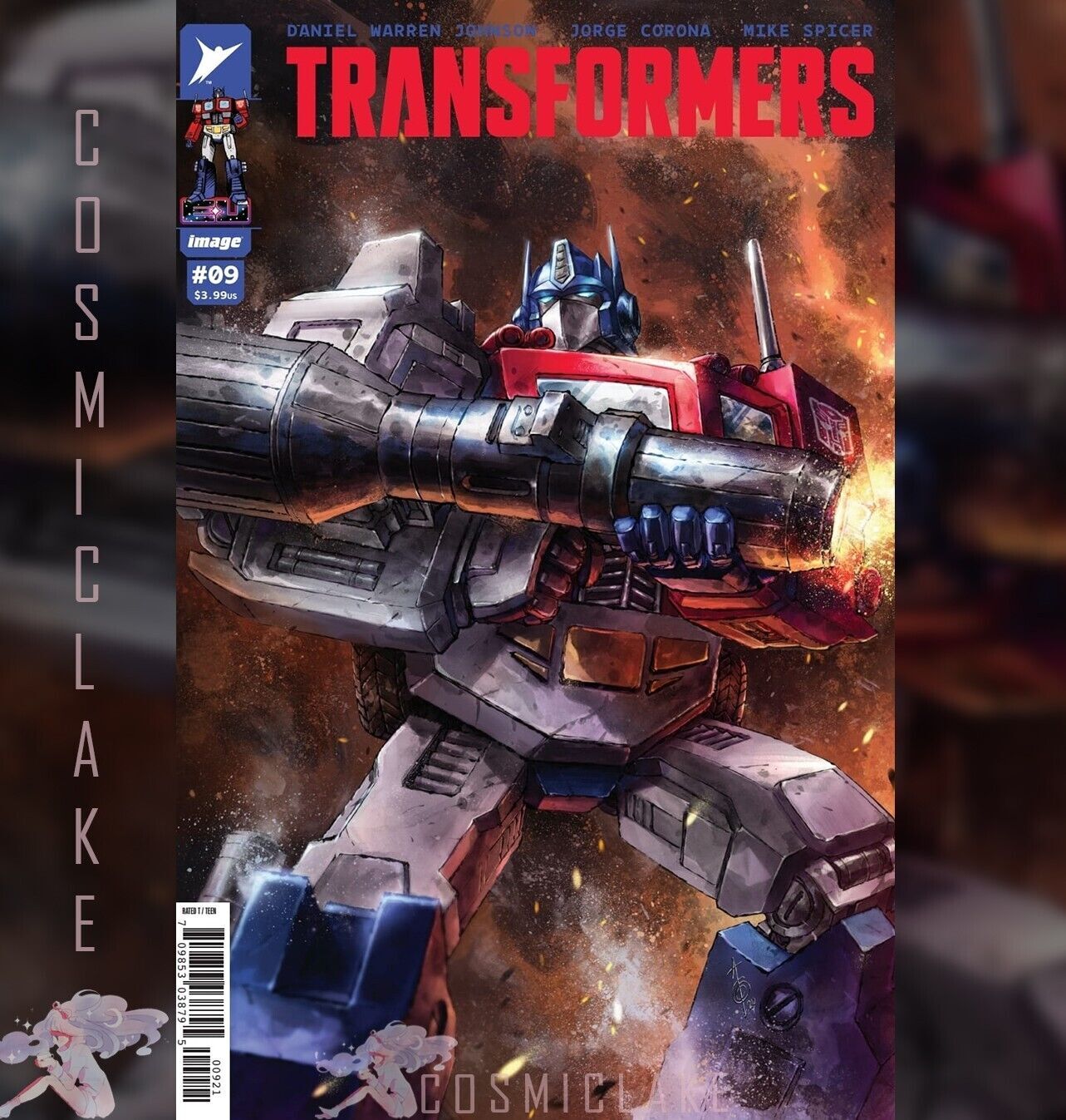 Transformers #9 Alan Quah Optimus Prime Virgin Variant Preorder 6/12 ...