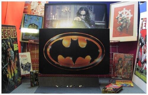 BATMAN MOVIE 1989 BATMAN BAT SIGNAL LOGO ORIGINAL POSTER still sealed ...