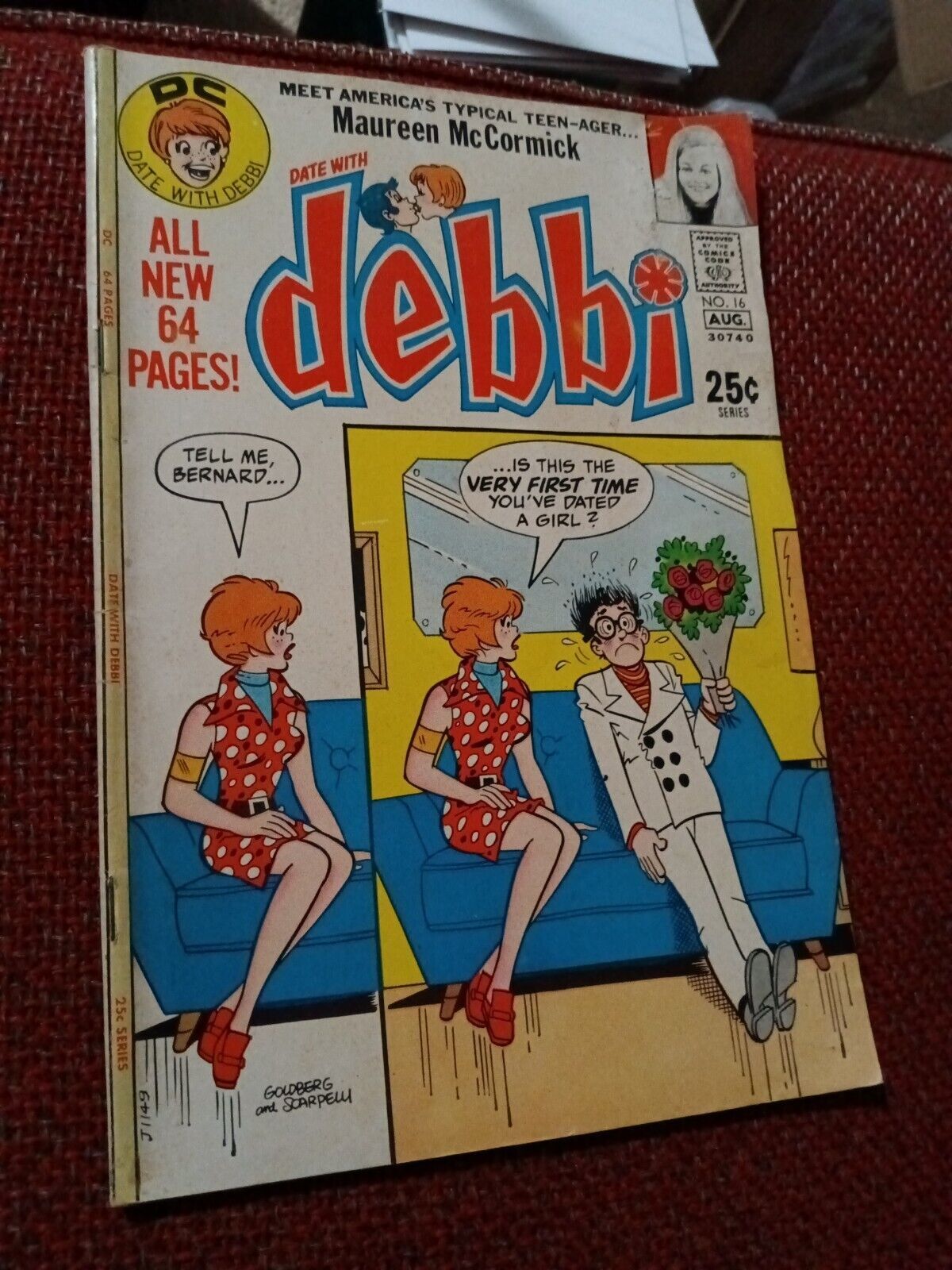 Date With Debbi 16 DC Comic 1971 bronze age Maureen McCormick Marcia ...