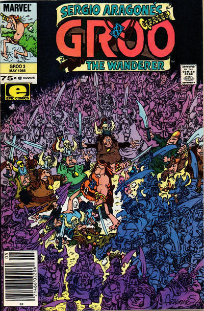 Groo the Wanderer #3 (Newsstand) FN ; Epic | Sergio Aragones | Comic ...