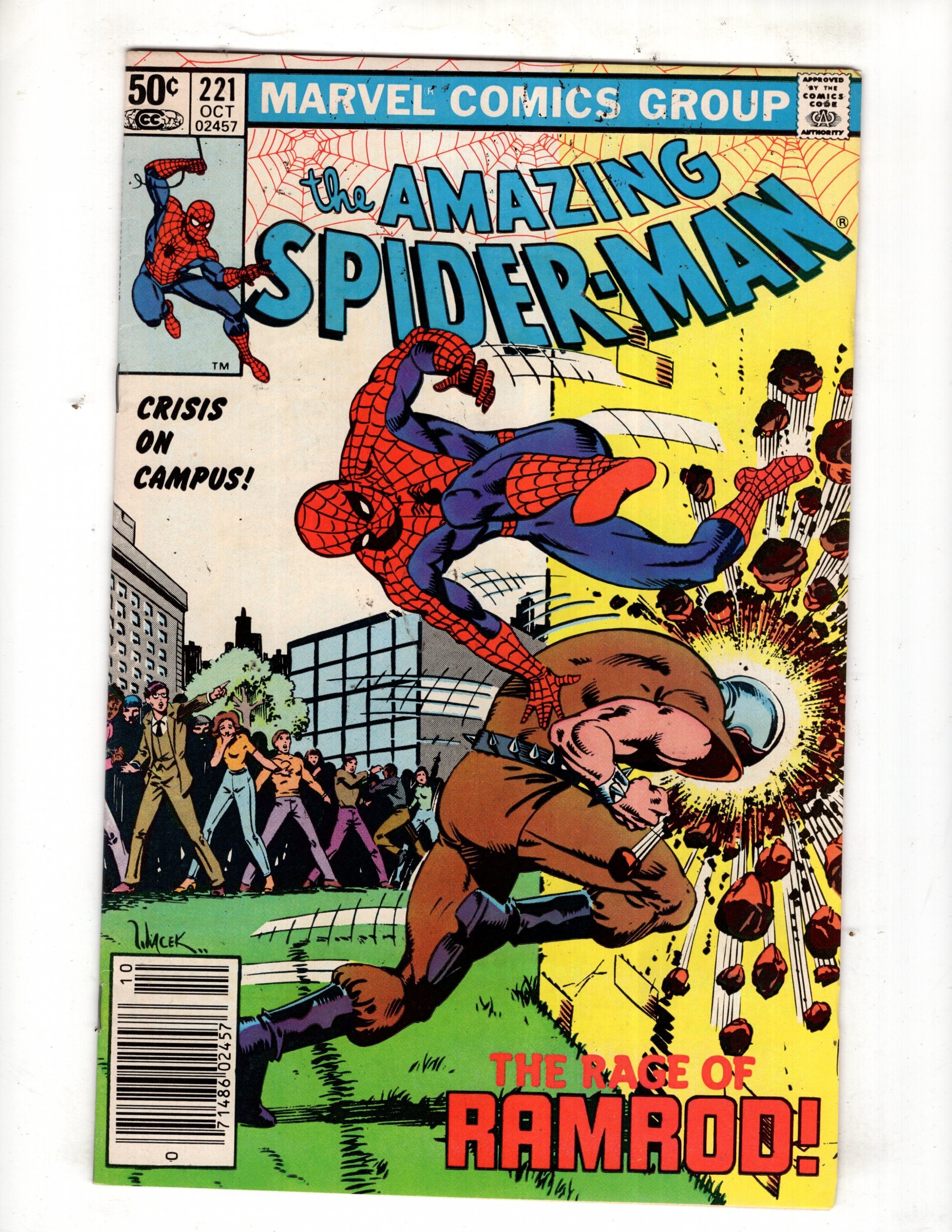 The Amazing Spider-Man #221 (1981) THE RAGE OF RAMROD! / ID#672 | Comic ...
