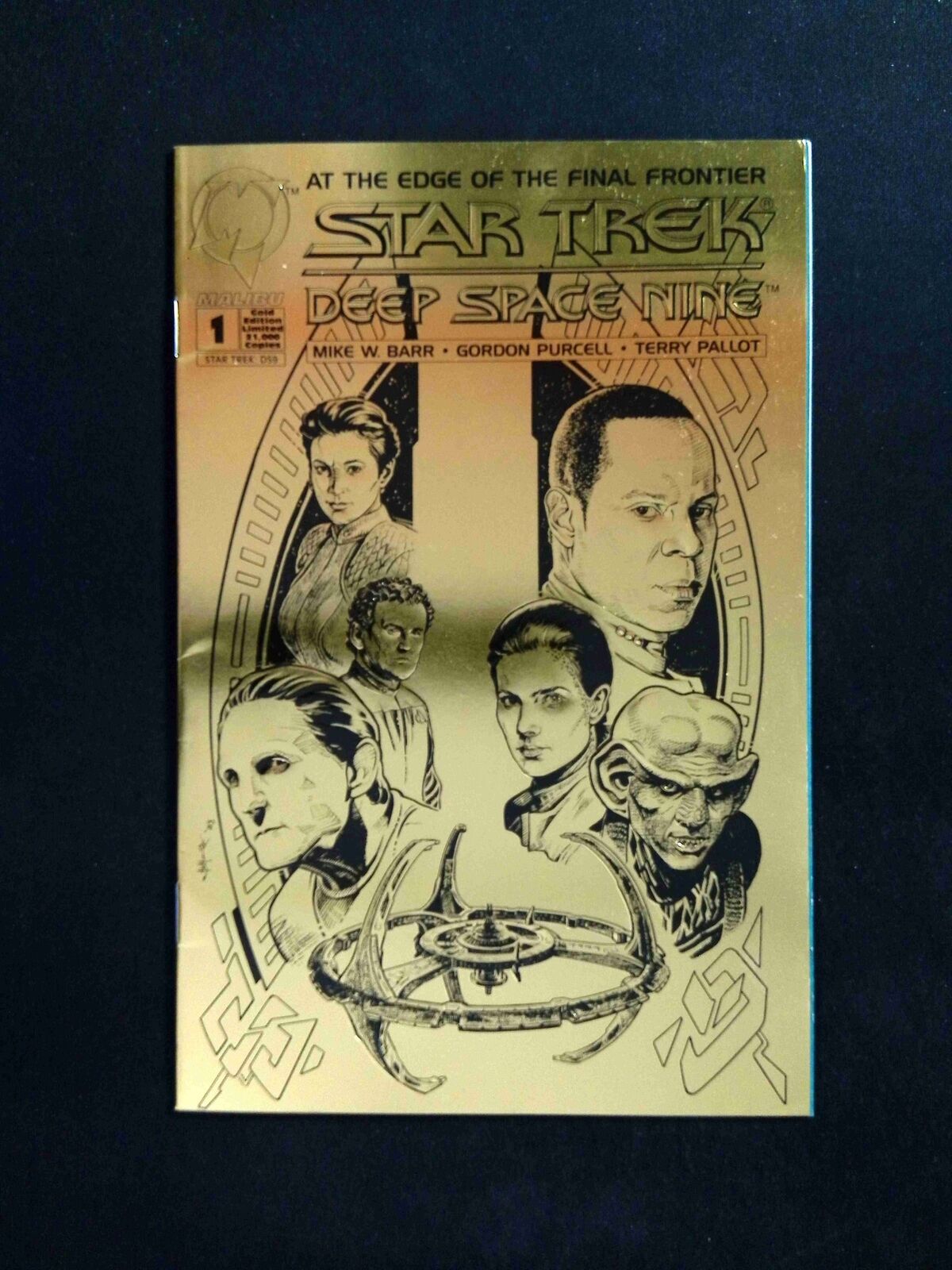 Star Trek Deep Space Nine #1GOLD ALIBU Comics 1993 VF+ Variant Cover ...