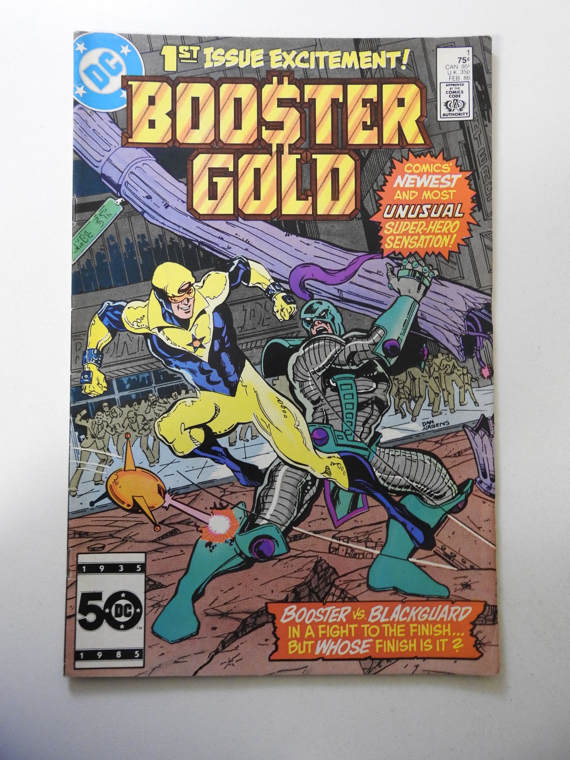 Booster Gold #1 (1986) 1st Appearance of Booster Gold Sharp Fine/VF ...