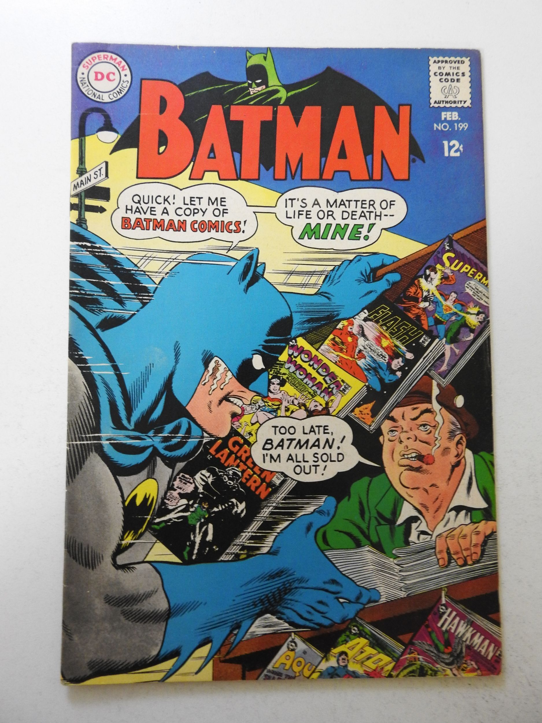 Batman #199 (1968) FN+ Condition! | Comic Books - Silver Age, DC Comics ...