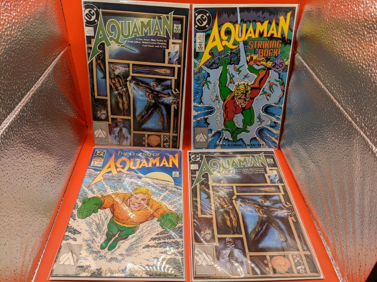 Aquaman 1-5 DC Mini Comic SET Complete Keith Giffen Fleming Swan VEY ...