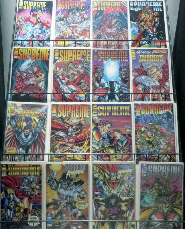 SUPREME (Image/Awesome, 1995) #0-56, Annual 1 (missing #48) Alan Moore ...