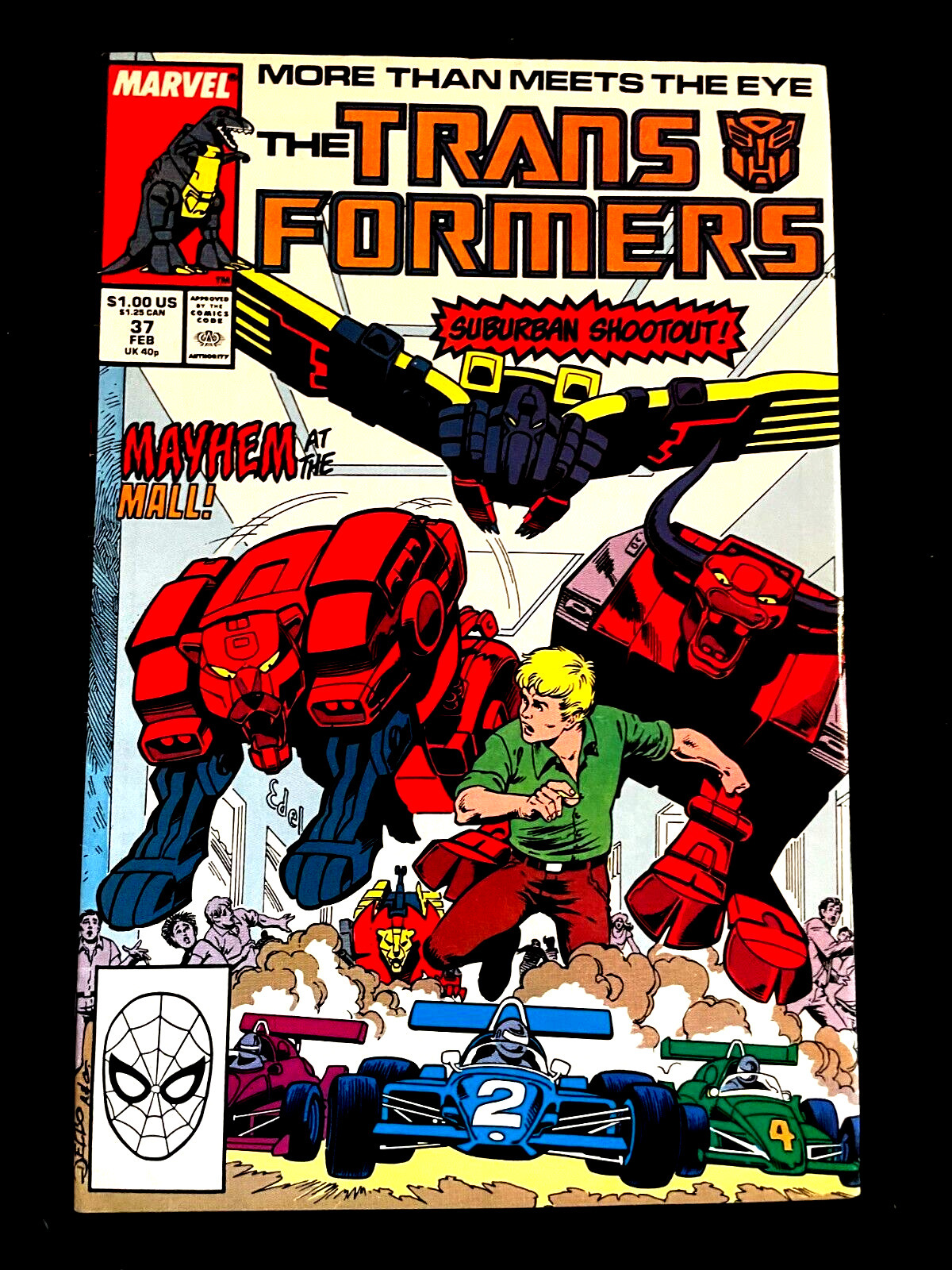 Transformers #37 1988 Newsstand - Death of Chase/Freeway/Goldbug ...