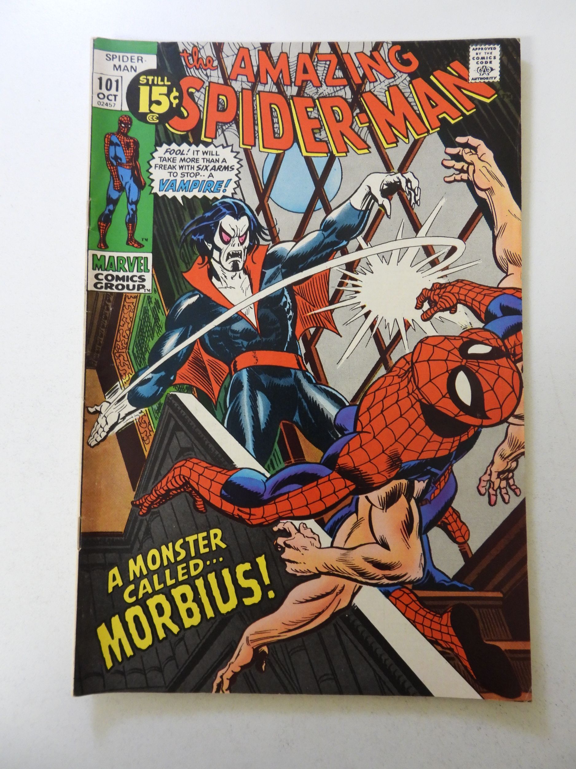 The Amazing Spider-Man #101 (1971) 1st appearance of Morbius FN/VF ...