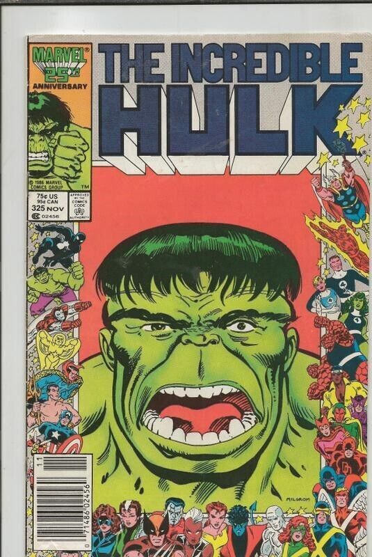 Incredible Hulk #325 ORIGINAL Vintage 1986 Marvel Comics 1st Rick Jones ...