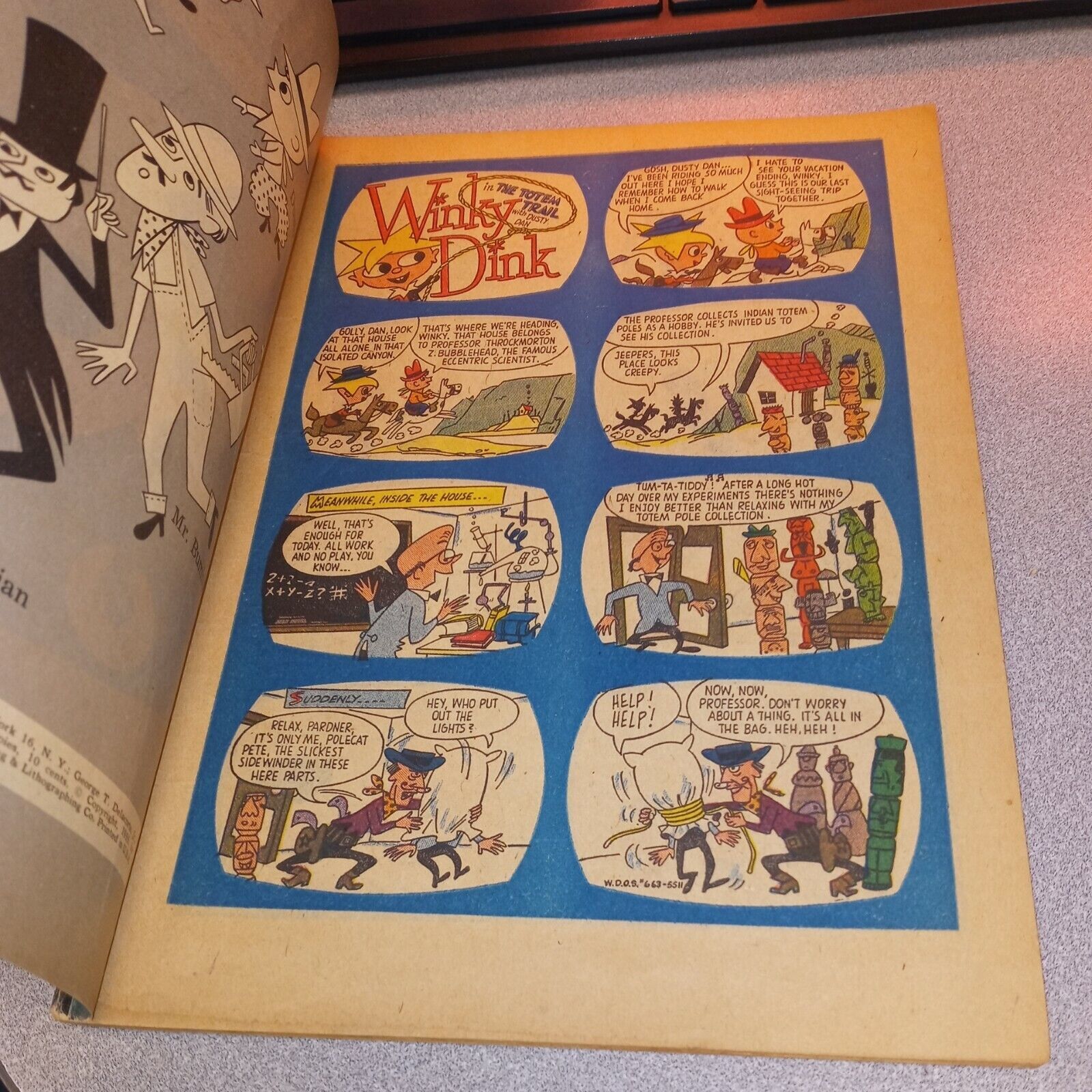 Winky Dink Four Color #663 Scarce 1955 abc TV show Comics dell cartoon ...